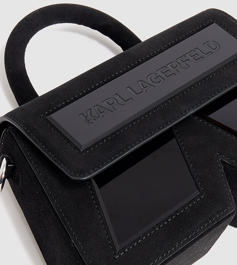 Buy Karl Lagerfeld Logo Detail Crossbody Bag In Black | 6thStreet Kuwait
