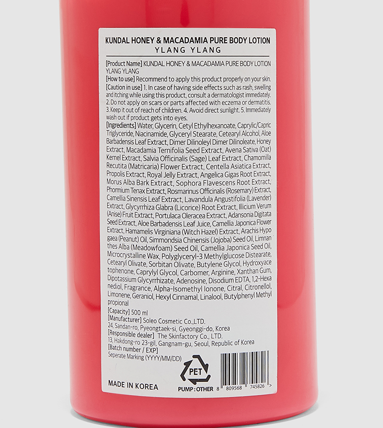 Buy Kundal Honey And Macadamia Pure Body Lotion Ylang Ylang 500 Ml In