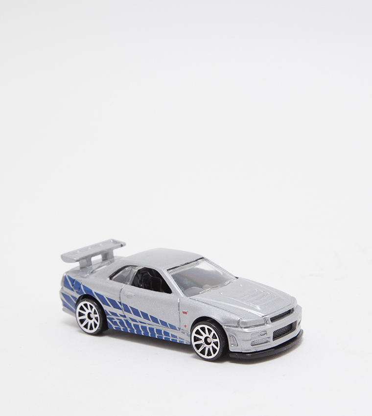 Buy R&B Kids Nissan Skyline Gt R (BNR34) Toy Car In Grey | 6thStreet Kuwait