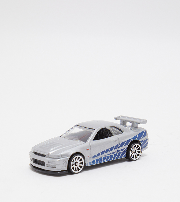 Buy R&B Kids Nissan Skyline Gt R (BNR34) Toy Car In Grey | 6thStreet Qatar