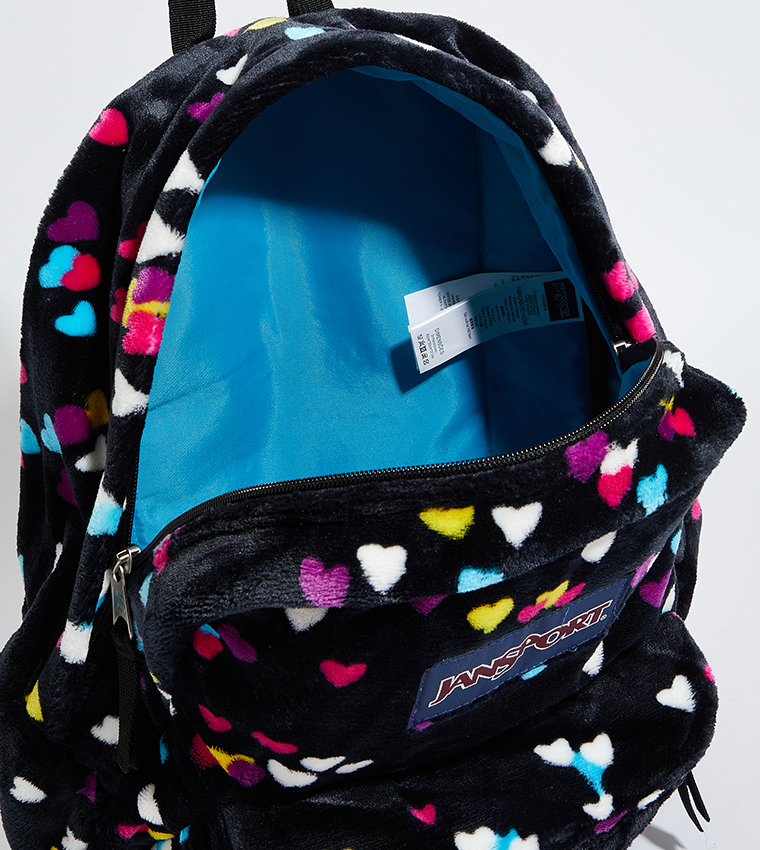 Buy Jansport Printed Zip Closure Backpack In Black | 6thStreet UAE