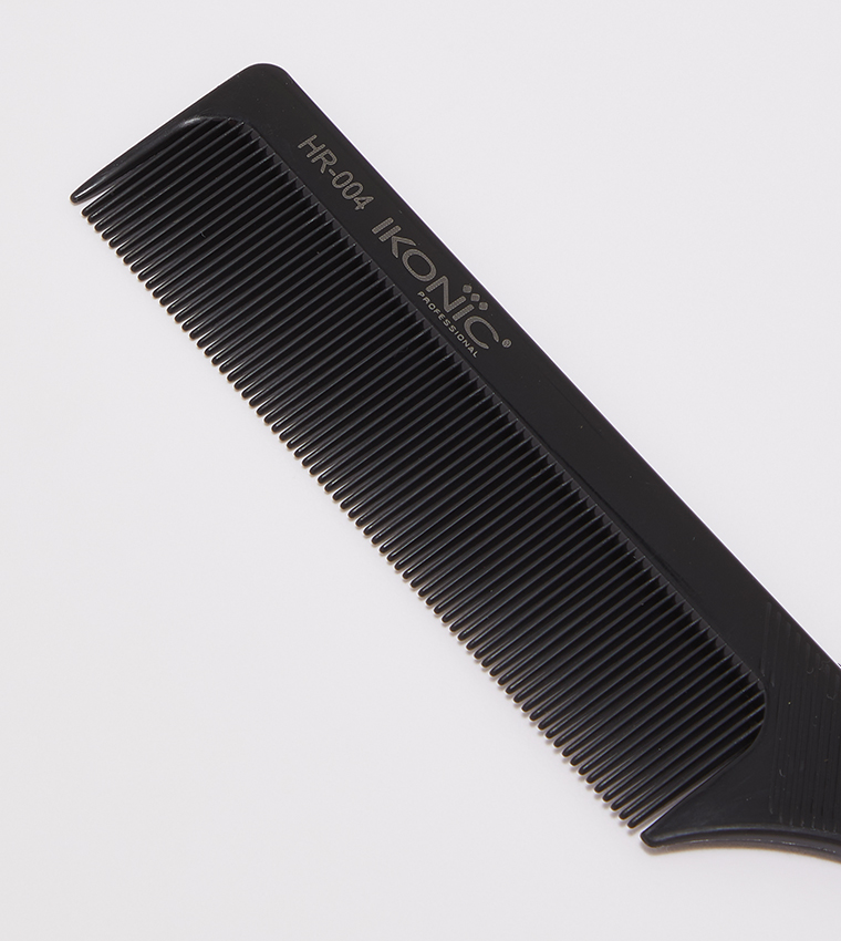 Buy Ikonic Heat Resistant Comb In Black | 6thStreet Oman