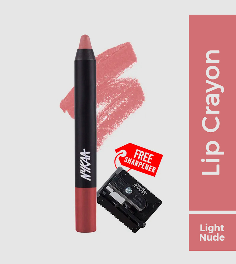 Buy Nykaa Matte Ilicious Lip Crayon Lacy Luck 10 2.8gm In Brown ...