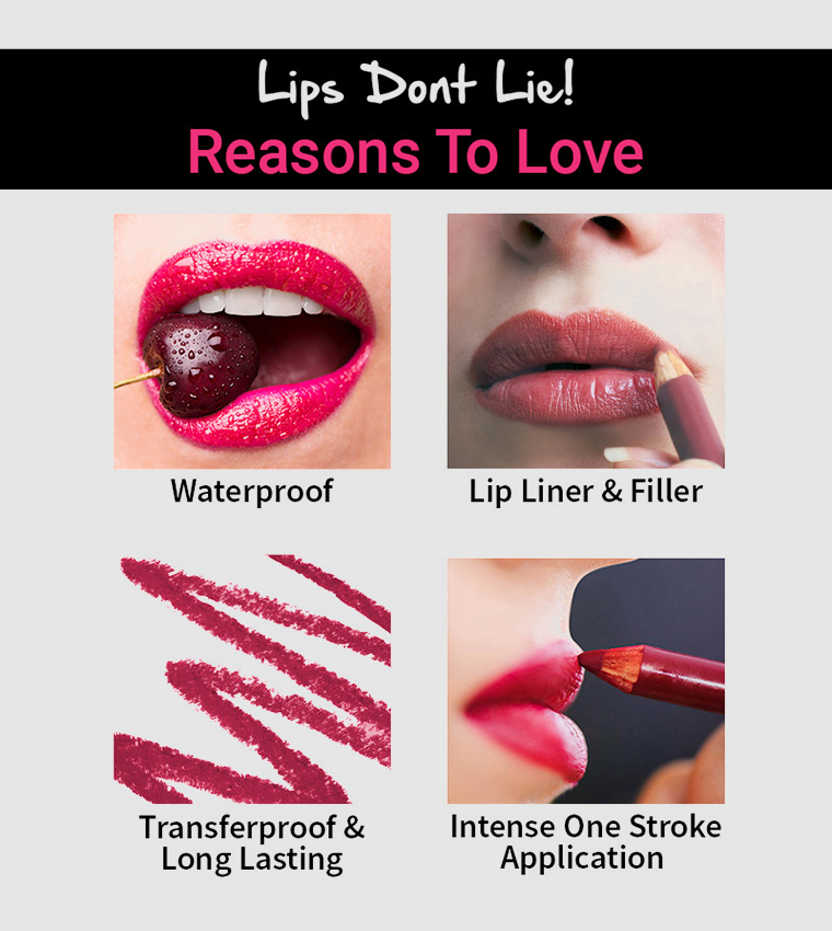 Buy Nykaa Lips Don’t Lie! Lip Liner Dirty Secret 03 1.14gm In Nude | 6thStreet Oman