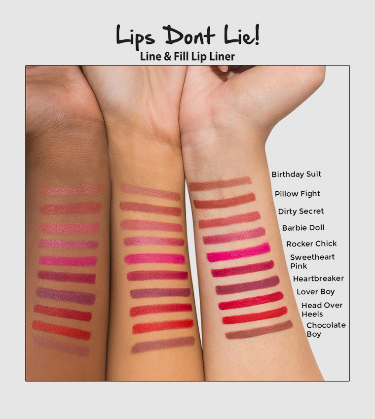 Buy Nykaa Lips Don’t Lie! Lip Liner Dirty Secret 03 1.14gm In Nude | 6thStreet Oman