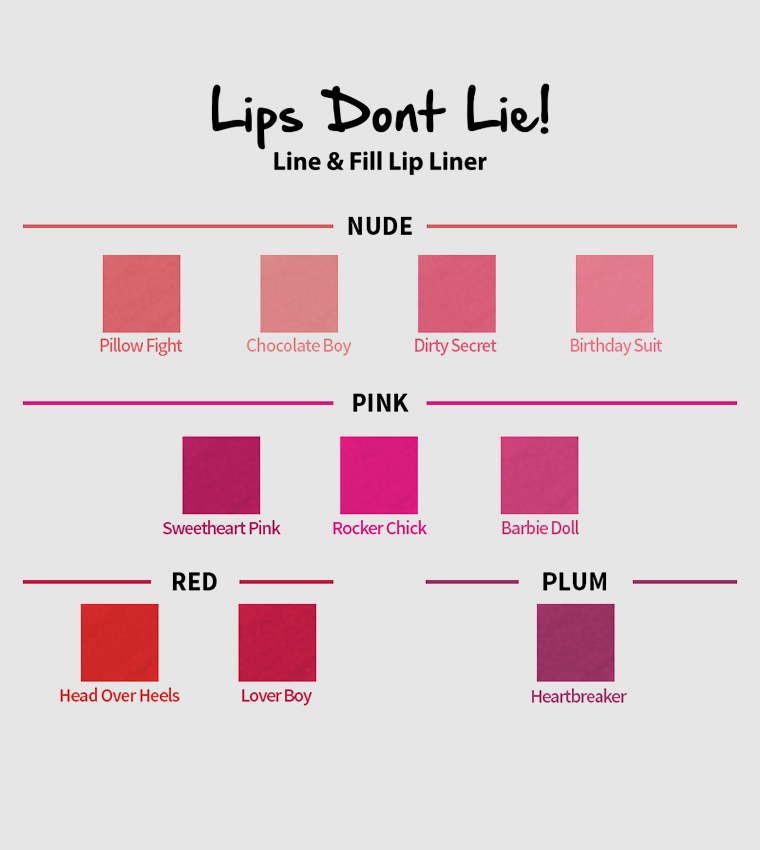 Buy Nykaa Lips Don’t Lie! Lip Liner Dirty Secret 03 1.14gm In Nude | 6thStreet Oman