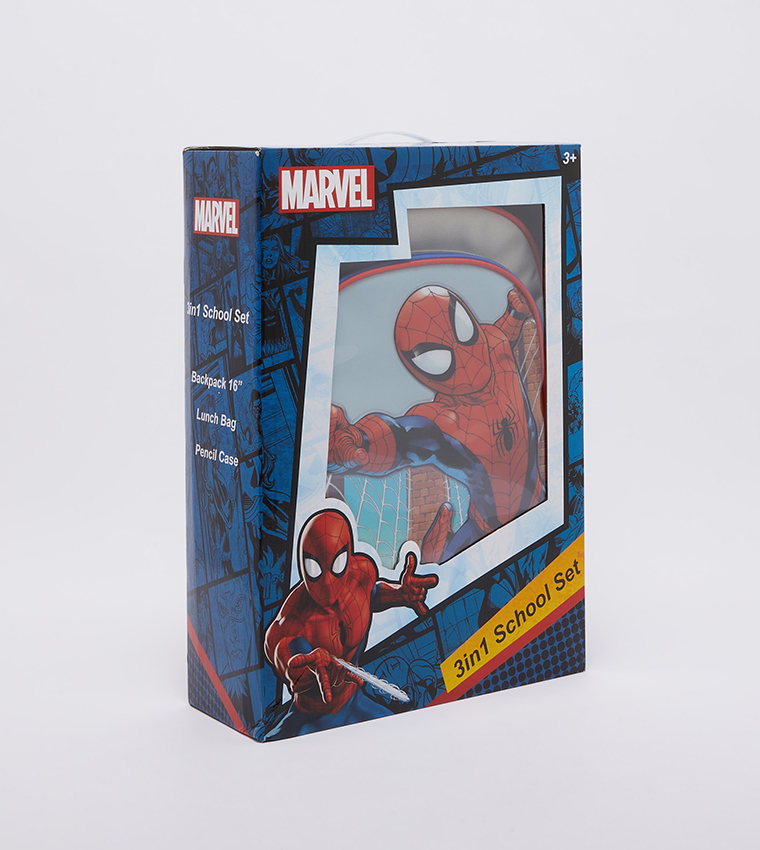 Buy Hema Spiderman Peter Parker 16 Inches 3in1 Box Set With Backpack In
