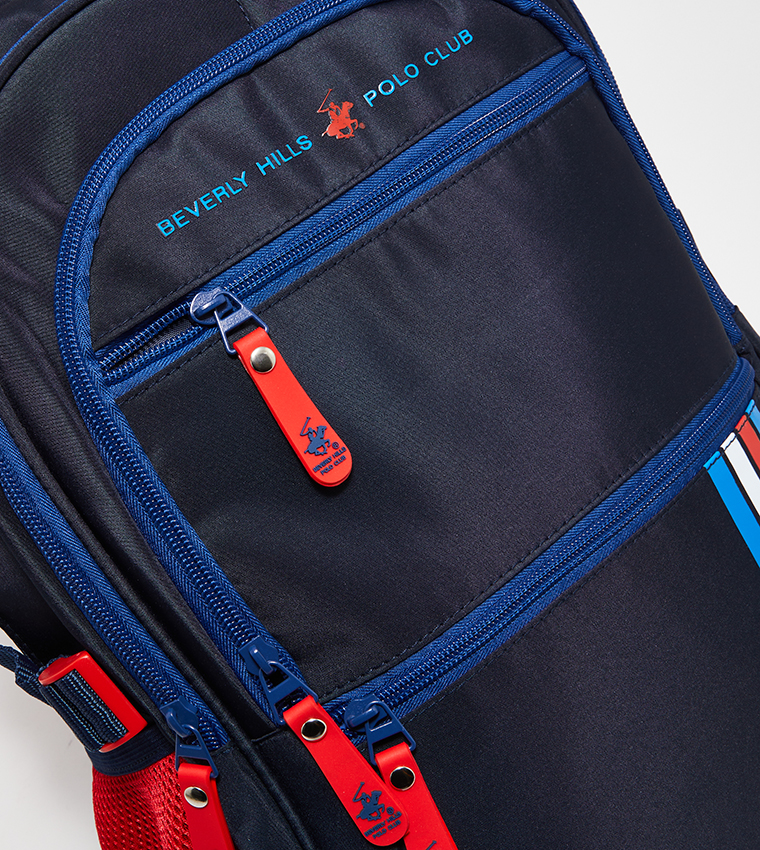 Buy Beverly Hills Polo Club Logo Detail Backpack In Blue | 6thStreet UAE