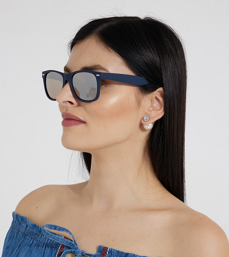 Buy Aeropostale Aero Guys Matte Waymax Sunglasses In Blue | 6thStreet Qatar