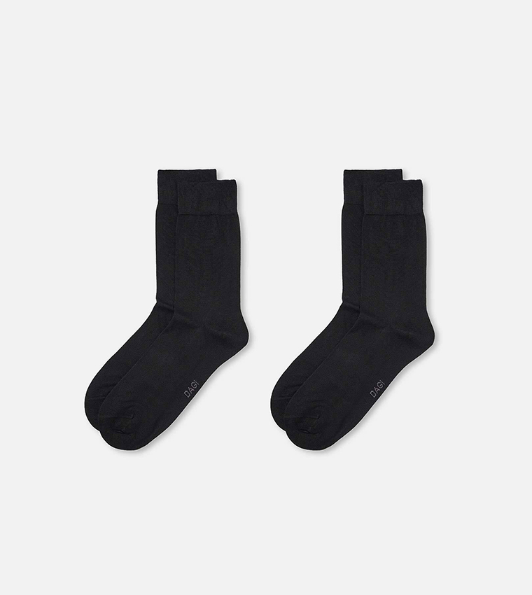 Buy Dagi Logo Detail Crew Socks In Black | 6thStreet Bahrain