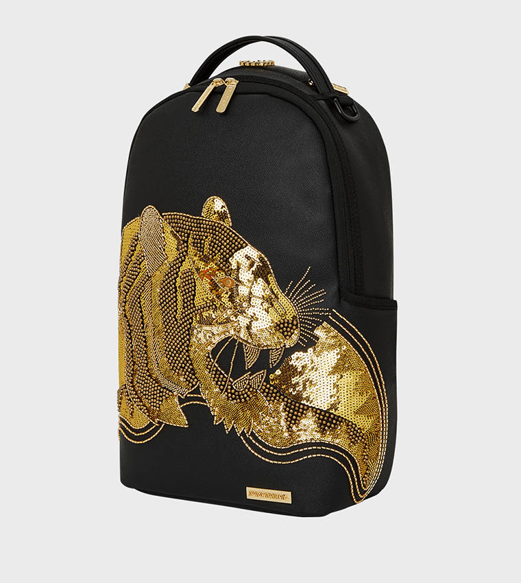 Buy Sprayground Gold Beaded Tiger Theme Backpack In Multiple Colors ...