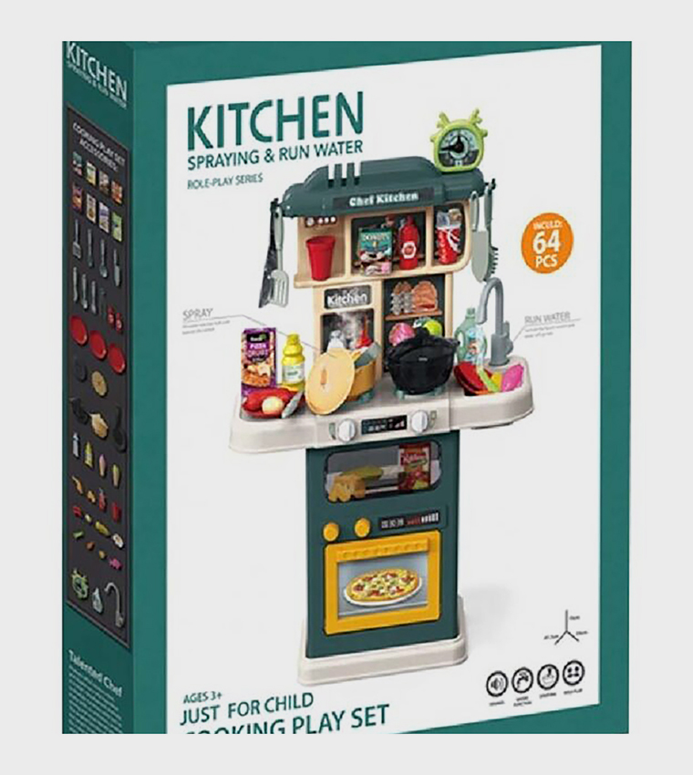 Buy Toonz Kitchen Role Play Set With Spraying & Run Water Function Plus ...