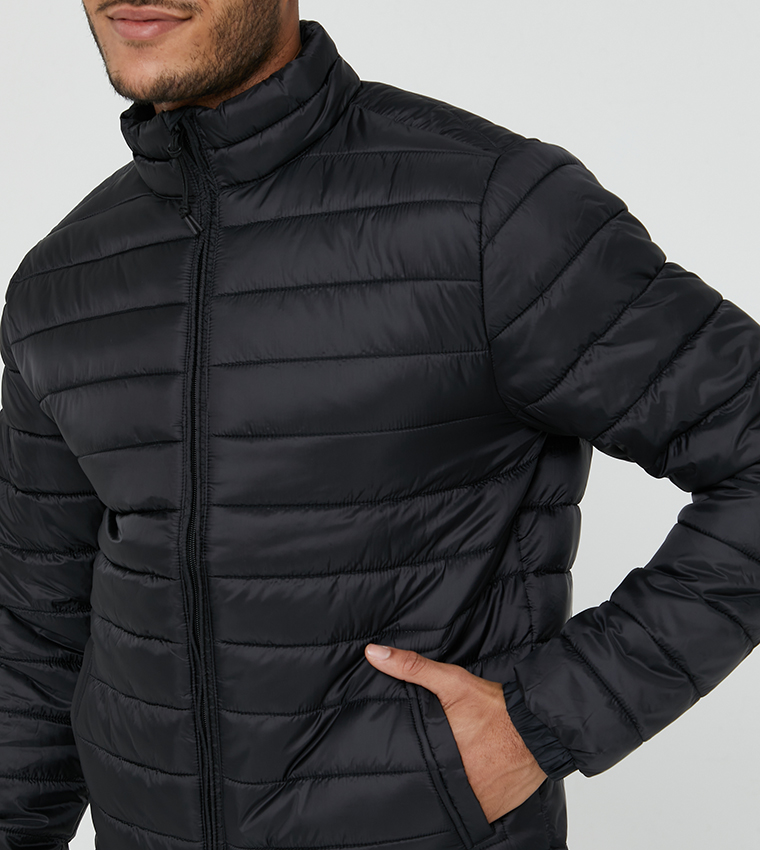 Buy Aeropostale Midweight Puffer Jacket Black In Black | 6thStreet Qatar