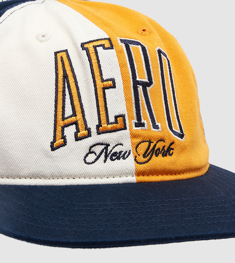 Buy Aeropostale Aero Logo Detail Color Block Baseball Cap In Navy ...