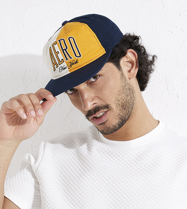 Buy Aeropostale Aero Logo Detail Color Block Baseball Cap In Navy ...