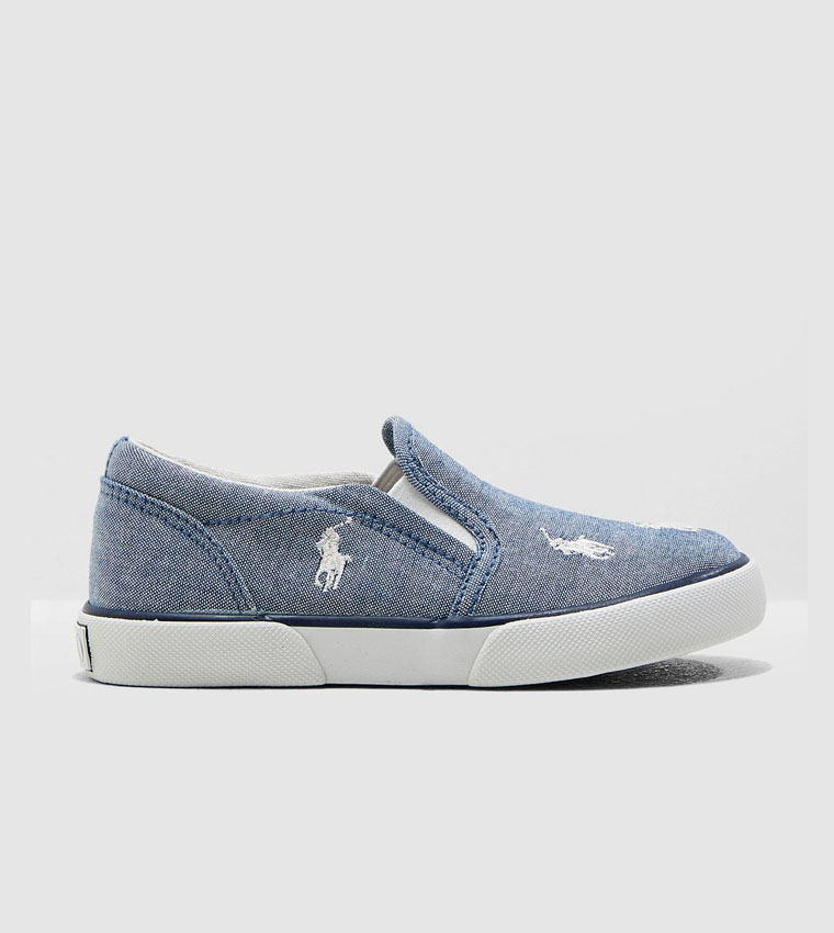 Buy Polo Ralph Lauren PRL BAL HRBR REP Slip Ons Blue In Blue ...