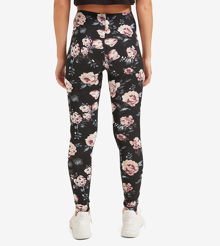 Buy Ardene Small Waist Band Leggins Black In Black | 6thStreet UAE