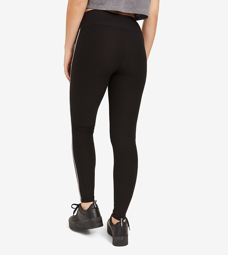 Buy Ardene Yummie Wwb Legging With Mini S Black In Black | 6thStreet Oman