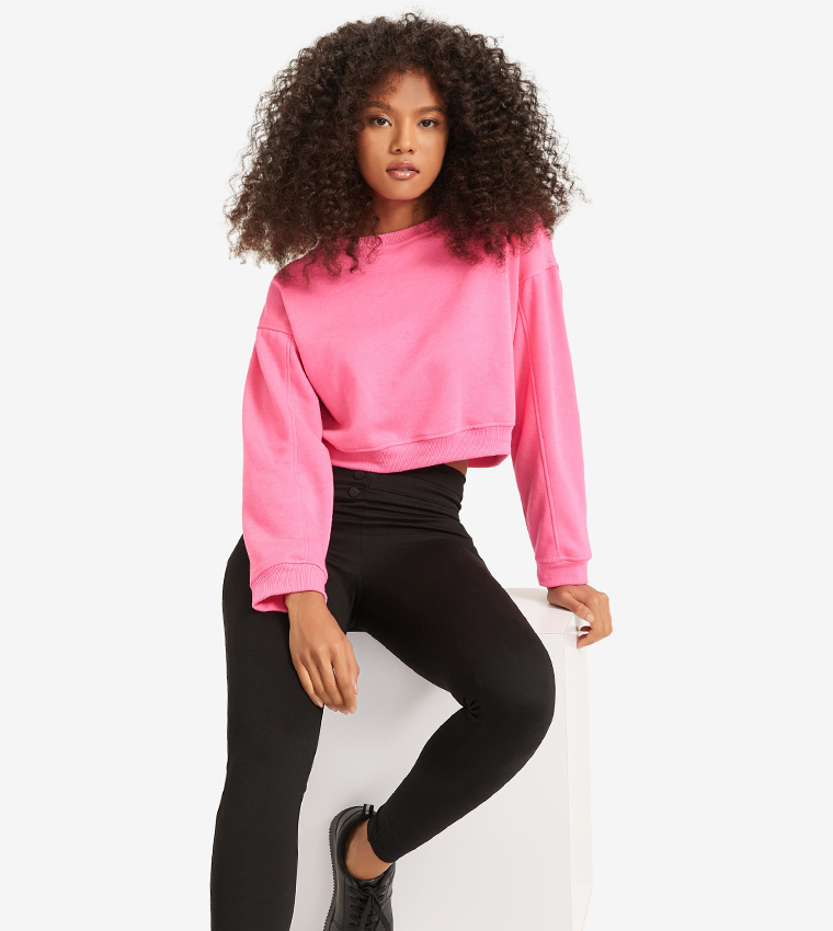 Buy Ardene 3 Shanks Heavy Pdr Leggings Black In Black | 6thStreet Kuwait