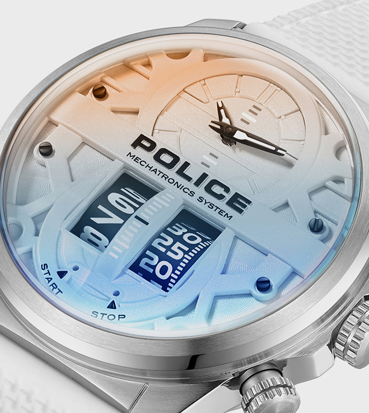 Buy POLICE ROTORCROM Round Dial Analog Watch (5 ATM) In White ...