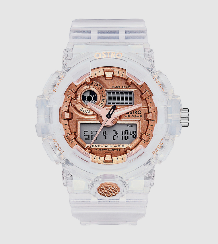 Buy Astro ASTRO Analog Digital Dial Watch In White | 6thStreet Kuwait