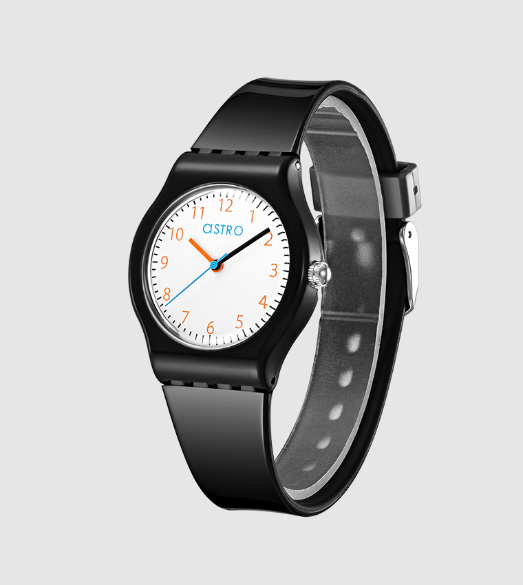 Buy Astro Round Dial Analog Watch In Black | 6thStreet UAE
