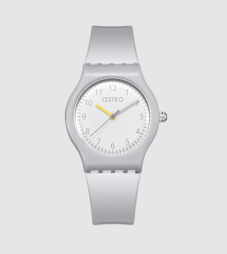 Buy Astro Round Dial Analog Watch In Grey | 6thStreet Kuwait