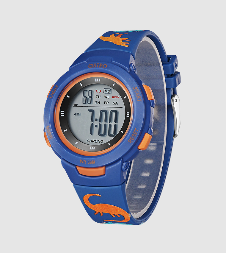 Buy Astro Dinosur Printed Strap Digital Watch In Dark Blue | 6thStreet ...