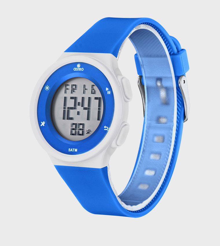 Buy Astro Round Dial Digital Watch In Blue | 6thStreet UAE