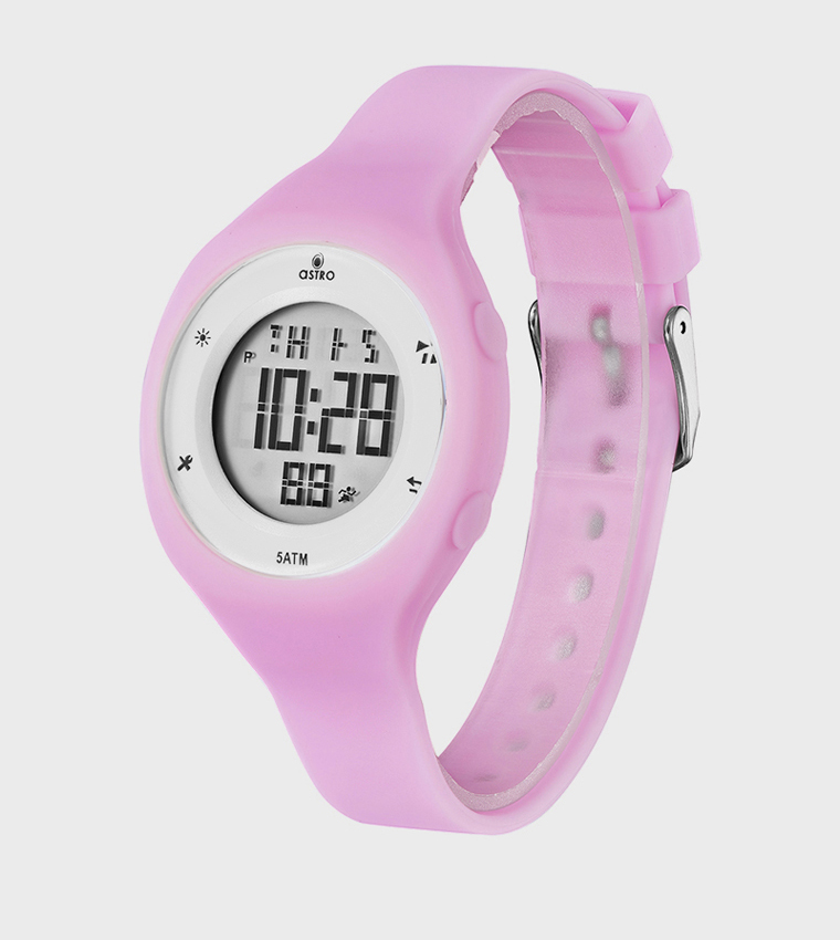 Buy Astro Round Dial Digital Watch In Pink | 6thStreet Saudi Arabia