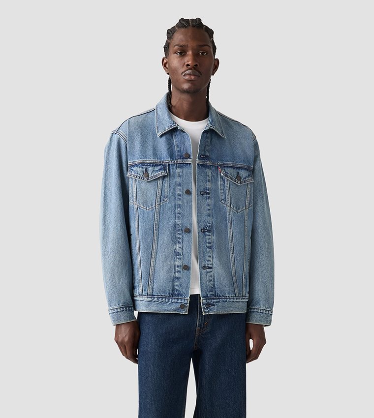 Buy Levi's Washed Relaxed Fit Denim Jacket In Blue | 6thStreet UAE