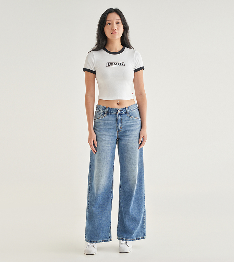 Buy Levi S 94 Baggy Wide Leg Jeans In Indigo 6thstreet Uae