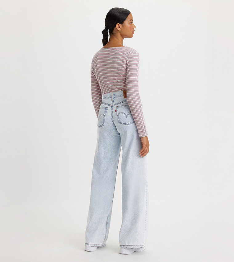 Buy Levi S 94 Baggy Wide Leg Jeans In Indigo 6thstreet Qatar
