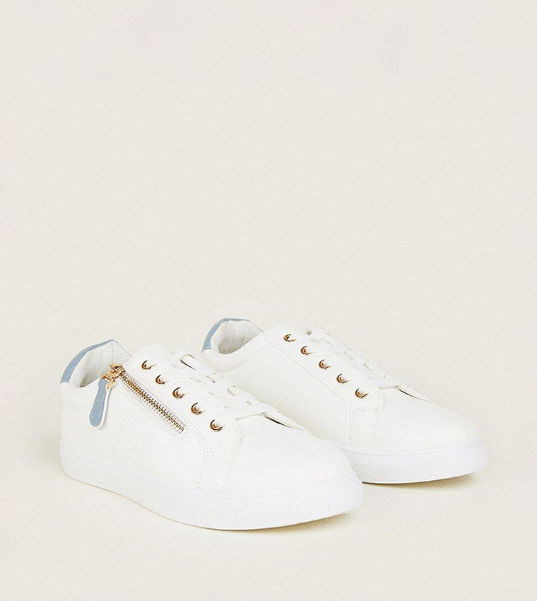 Buy Oasis Zip Side Detail Sneakers In Blue | 6thStreet UAE