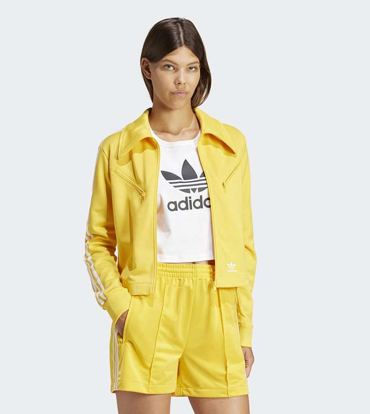 Buy Adidas Montreal Long Sleeves Track Jacket In Yellow | 6thStreet Qatar