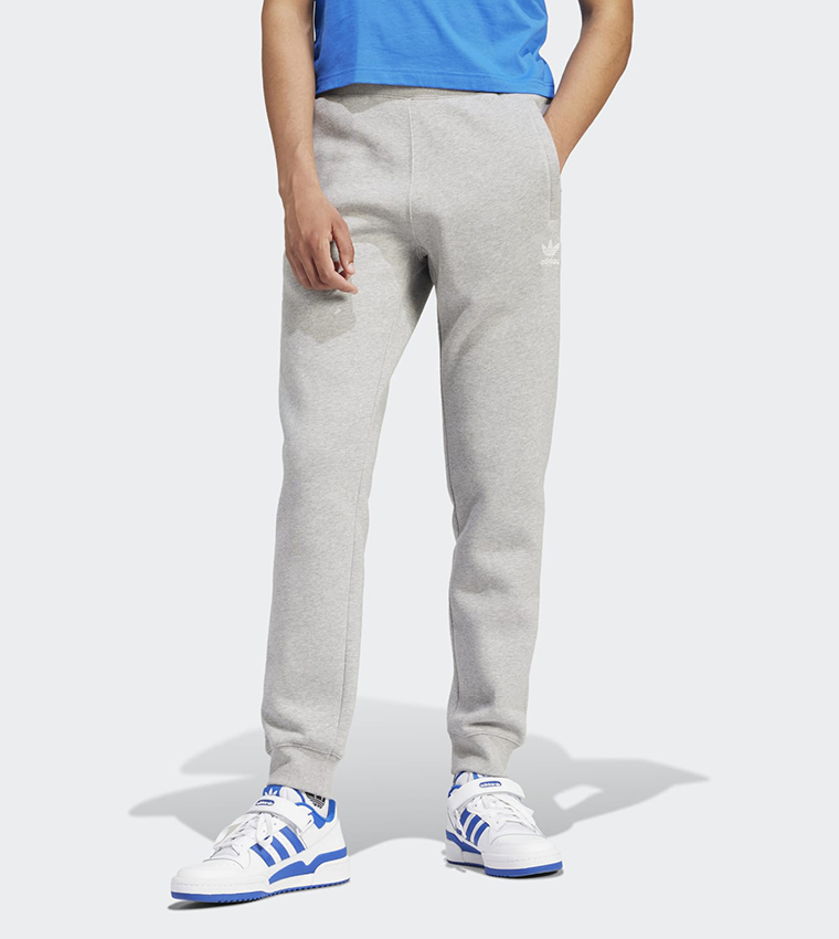 Buy Adidas Trefoil Essentials Active Joggers In Grey | 6thStreet Qatar