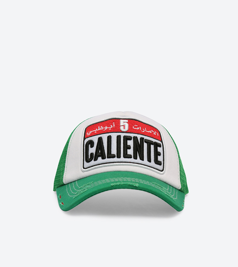 Buy Caliente Abu Dhabi Embroidered Cap Green ADGW1 In Green | 6thStreet ...
