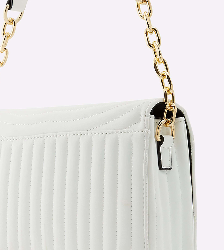 Buy Aldo Embroidered Cross Body Bag White In White | 6thStreet Oman