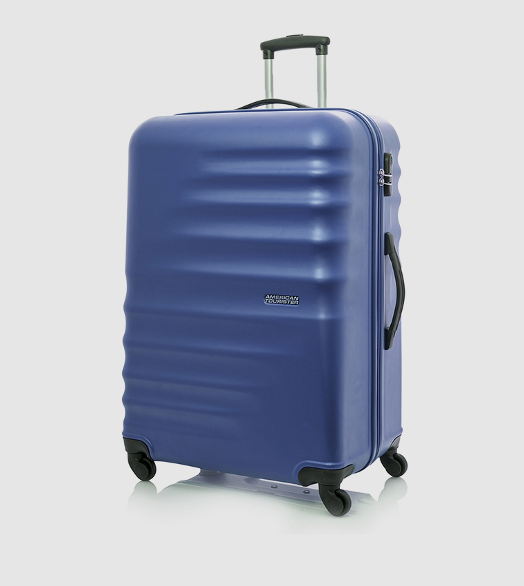 Buy American Tourister PRESTON Hard Spinner 3 Piece Trolley Set In Blue ...