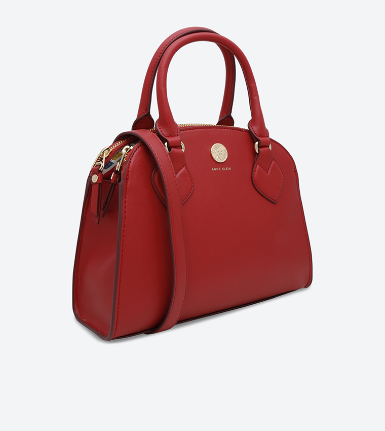 Buy Anne Klein Signa Mini Double Zip Tote Bag Red In Red | 6thStreet Kuwait