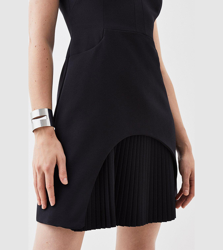 Buy Karen Millen Military Tailored Mini Dress Non Returnable In Black ...