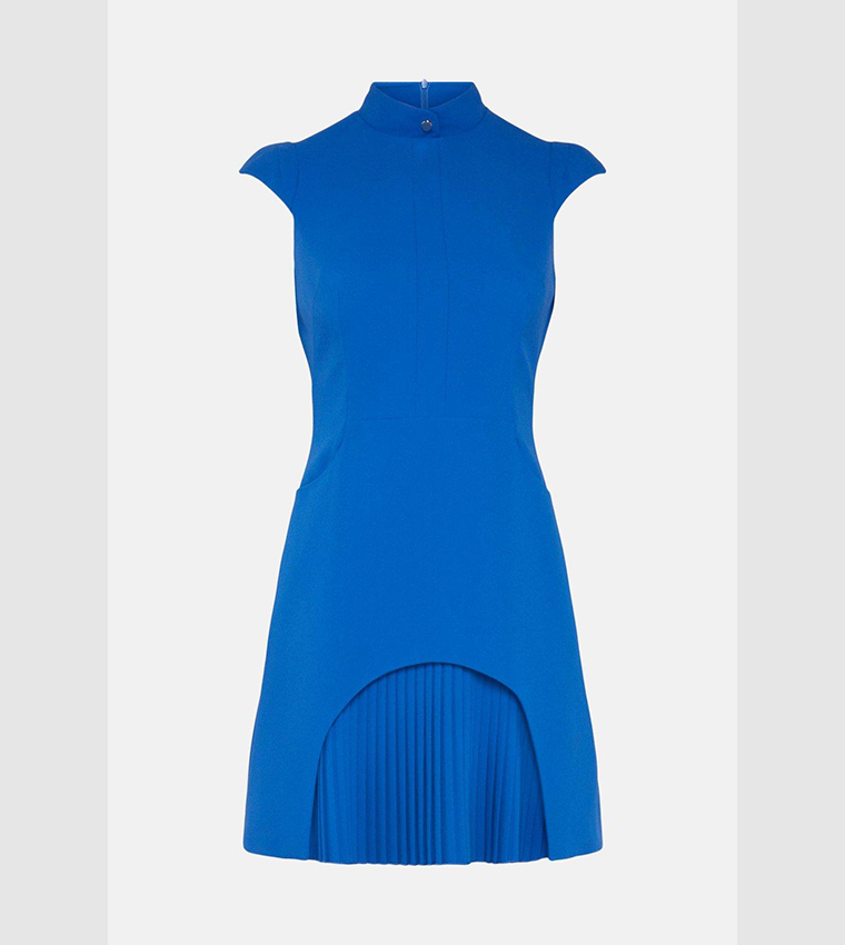 Buy Karen Millen Military Tailored Mini Dress In Cobalt 6thstreet Qatar