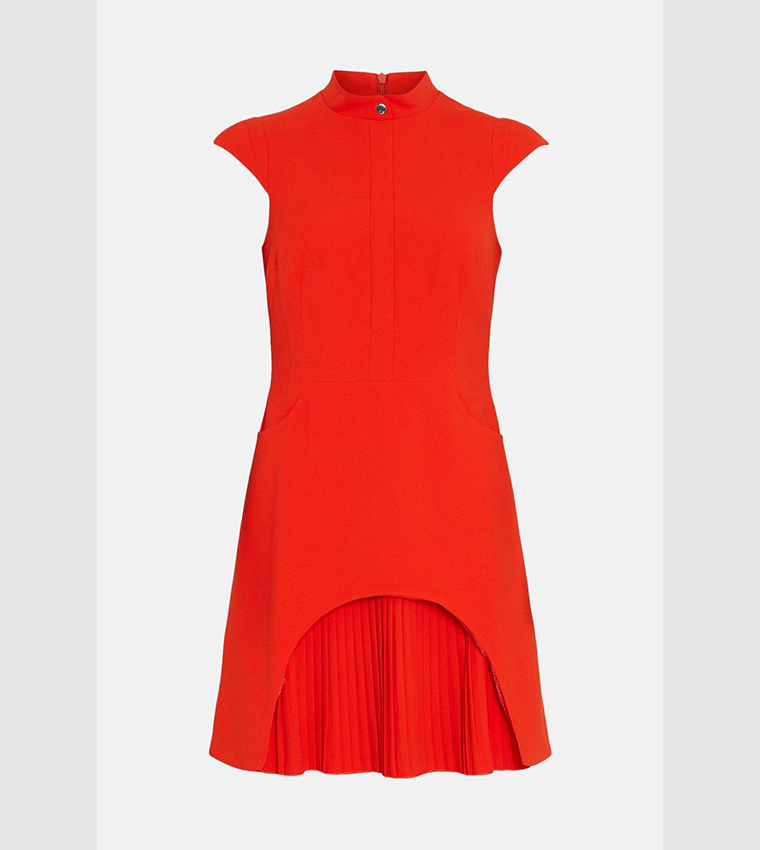 Buy Karen Millen Military Tailored Mini Dress In Coral 6thstreet Qatar