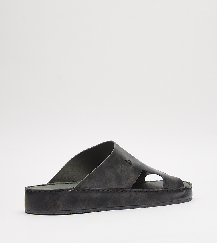 Buy Aldo Open Toe Arabic Sandals In Grey | 6thStreet UAE