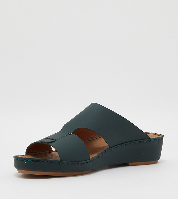 Buy Aldo Open Toe Traditional Sandals In Teal | 6thStreet Saudi Arabia