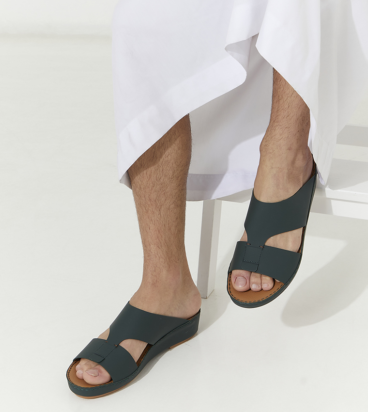 Buy Aldo Open Toe Traditional Sandals In Teal | 6thStreet Saudi Arabia