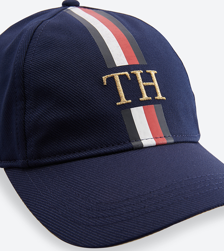 Buy Tommy Hilfiger Icon Details Adjustable Back Closure Cap Blue In ...