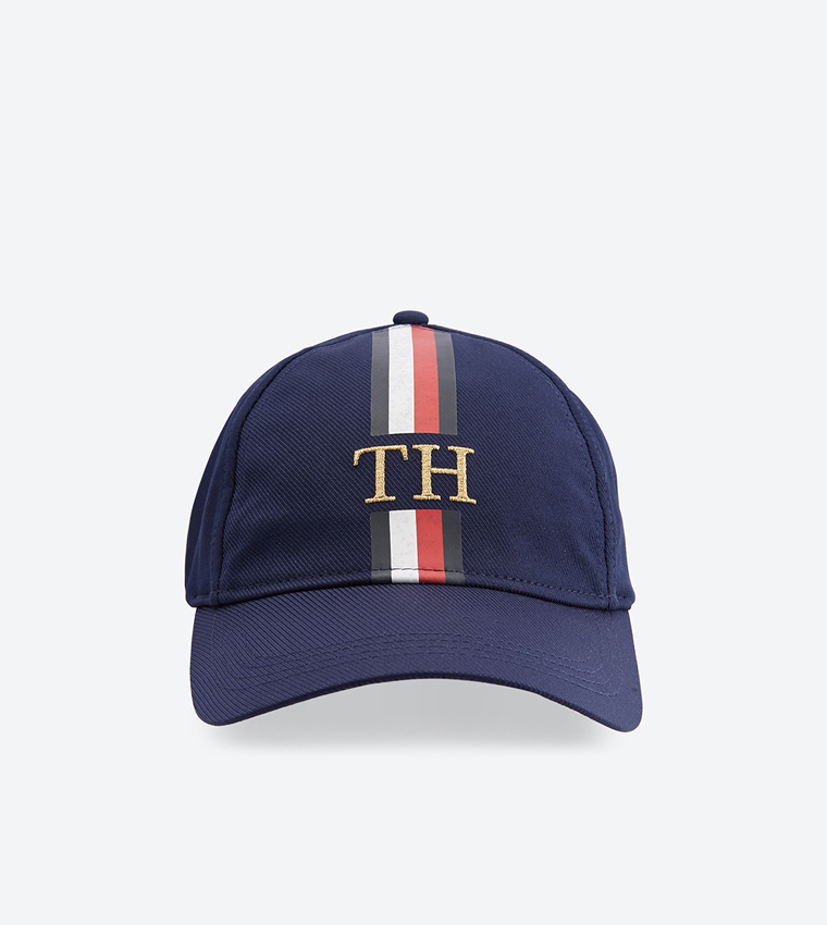 Buy Tommy Hilfiger Icon Details Adjustable Back Closure Cap Blue In ...