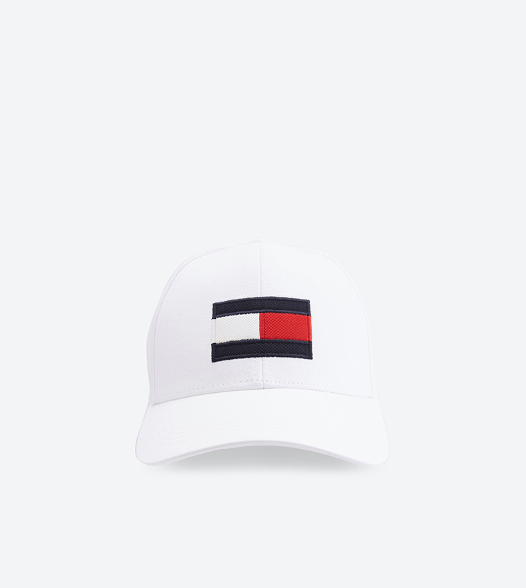 Buy Tommy Hilfiger Big Flag Details Adjustable Back Closure Cap White ...