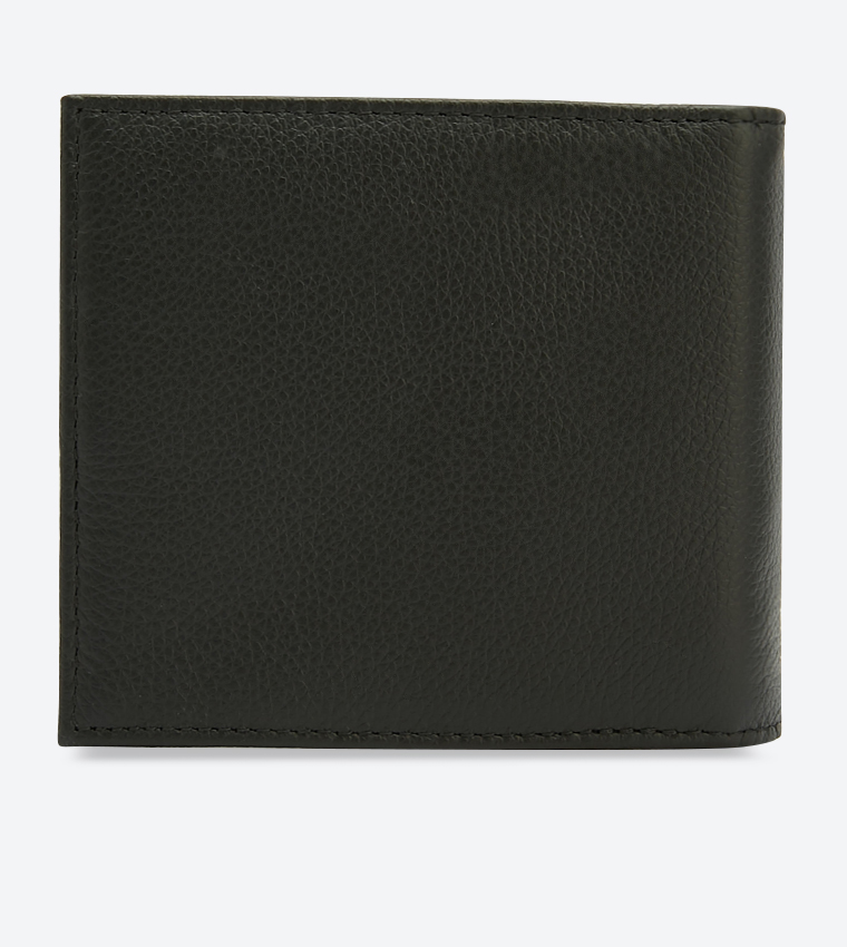Buy Tommy Hilfiger Bi Fold Th Corporate Wallet Black In Black ...